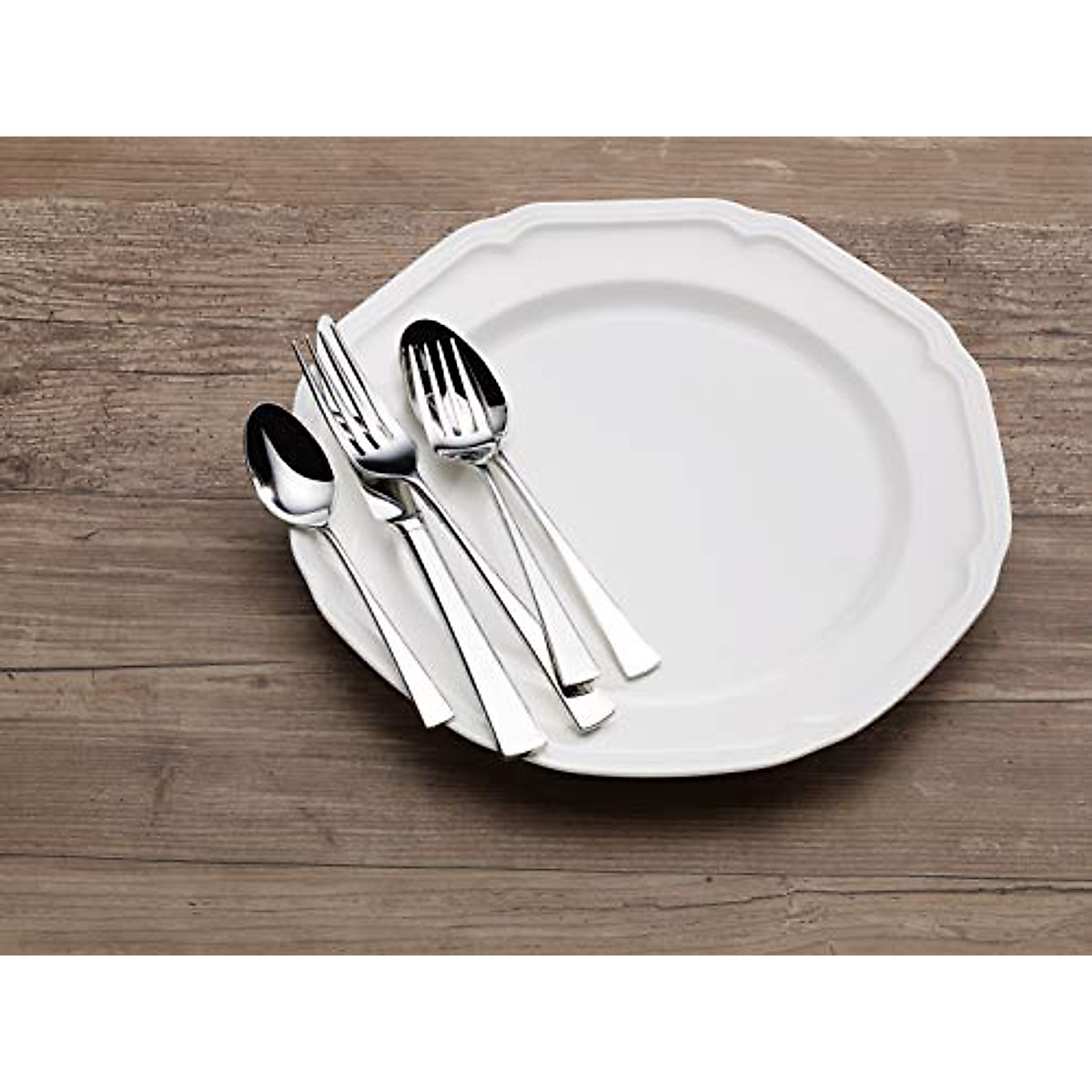 Mikasa 5100238 Lucia 20-Piece 18/10 Stainless Steel Flatware Set , Service for 4