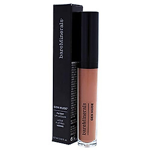 bareMinerals Gen Nude Patent Lip Lacquer Lifegoals for Women, 0.12 Ounce