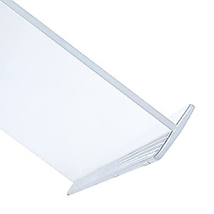 4Pcs Clear Acrylic Shelf Dividers, Adjustable Closet Organizer Fit for Any Thickness of Shelves, Great for Bedroom, Kitchen, Office, Bathroom, 11.8''x11''
