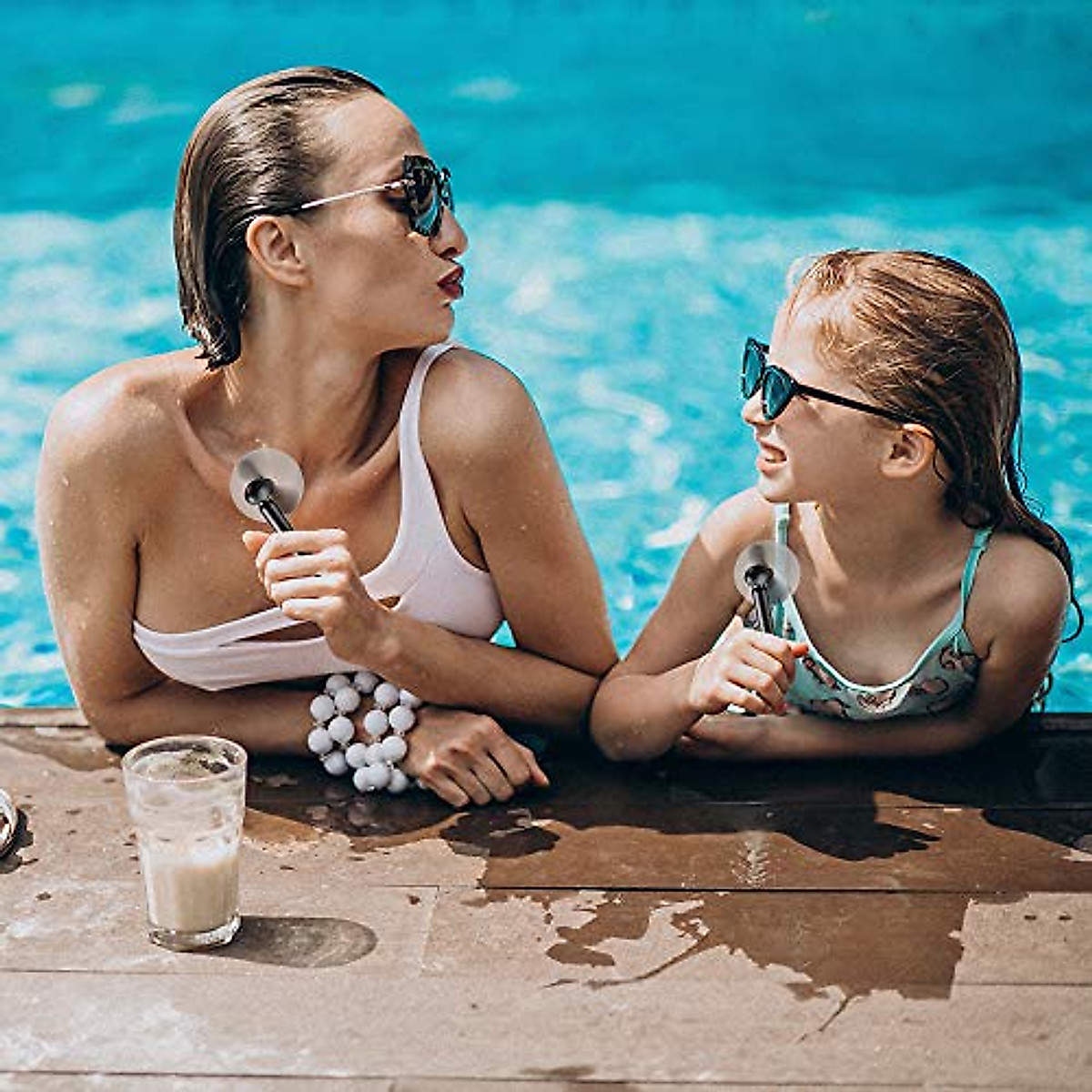 Yacig Mini Portable Pocket Fan,Battery Powered Personal Handheld Fan,Small Quiet Hand Held Fan Little Fan for Men Women Outdoor/Indoor Activities 3.54 X 0.35inch,Black