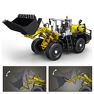 Mould King 17026 Pneumatic Loader Building Blocks Kits, MOC Construction Vehicles Model with Motor/APP Remote Control, Gift Toy for Kids Age 8+ /Adult Collections Enthusiasts(1803 Pieces)