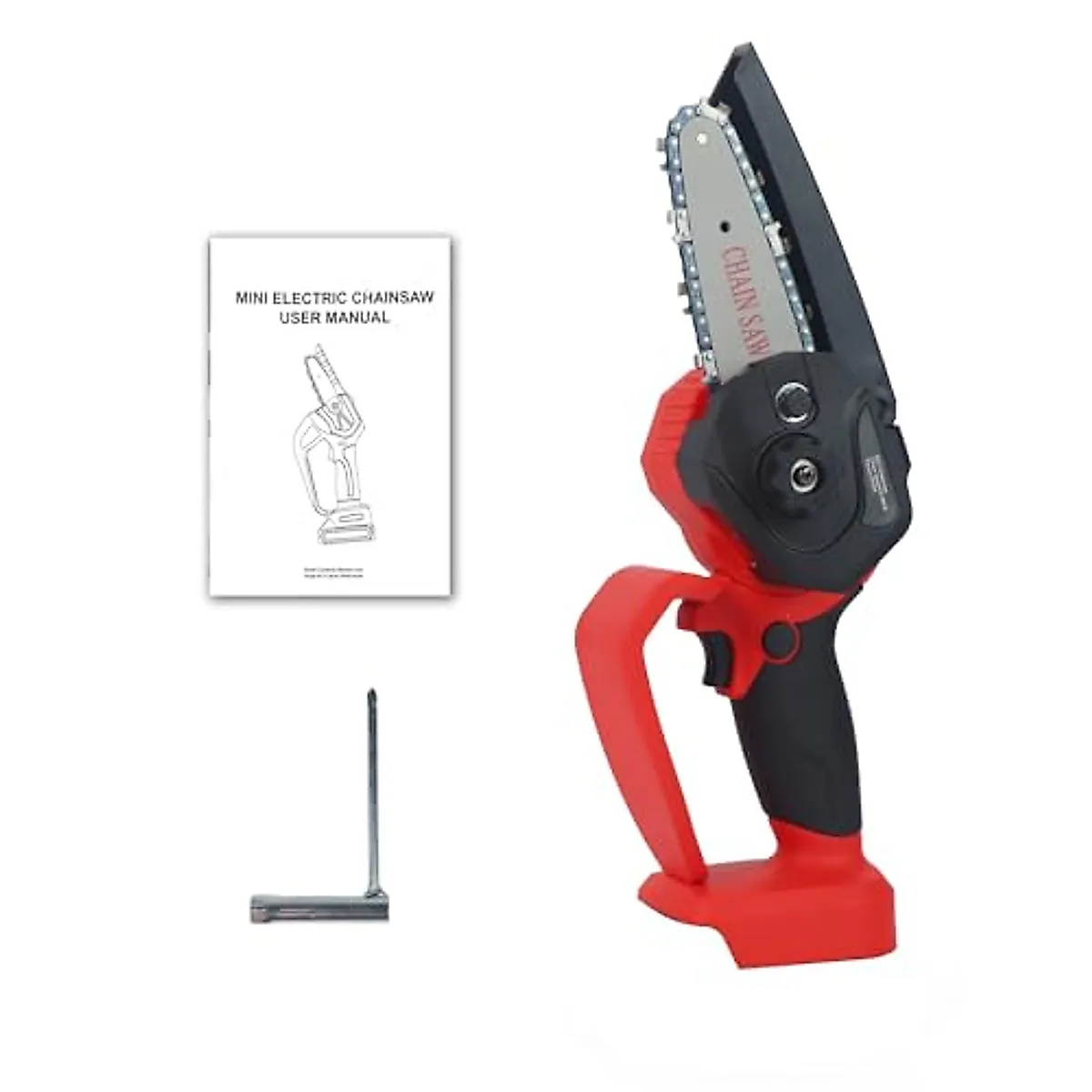 T TOVIA Cordless Power Chainsaw for Makita 18V Battery(Battery NOT Included), 4 Inch Hand-held Mini Pruning Saw for Wood Cutting, Tree Trimming, Camping