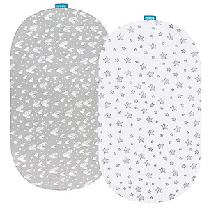 Bassinet Mattress Pad Covers and Sheets for Delta Children Sweet Dream Bassinet