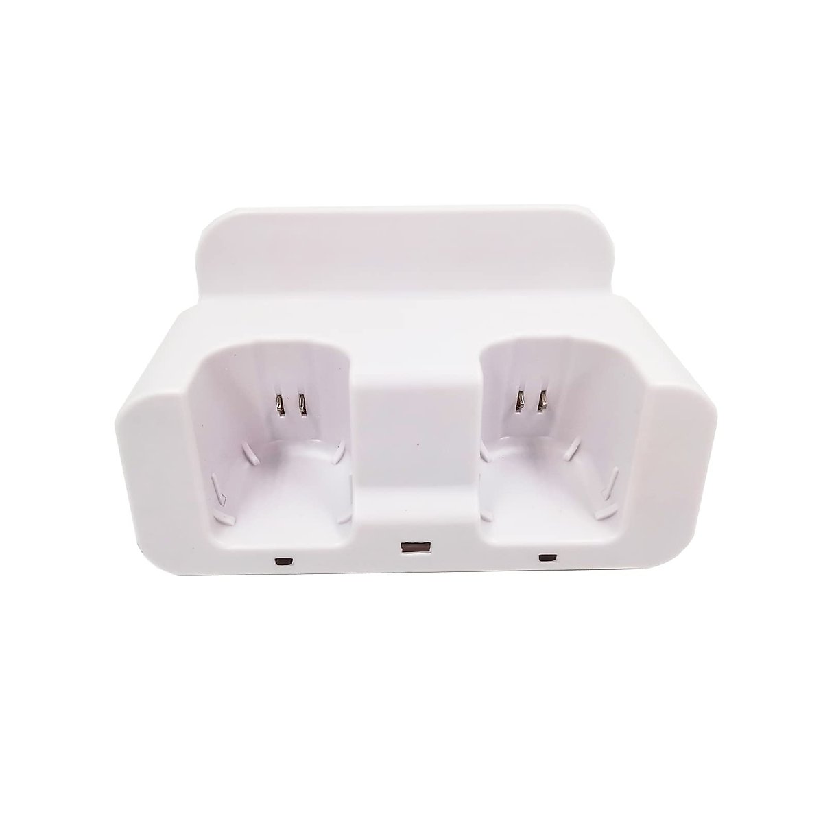 Charging Station for Wii U Gamepad and Remote Controller - Rechargeable Battery Power with USB Cord, Dock Stand and Replaceable 2800mAh Packs - Compatible with Motion in Nintendo WiiU（White）
