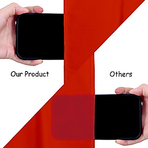 Red Backdrop Curtains 2 Panels 5ft x 10ft Polyester Photo Backdrop Drapes for Wedding Christmas Party Decorations