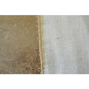 AK-Trading 60" Wide Burlap and Cotton Blend Natural Lint Free Linen Burlap Fabric for Crafts & Decoration (60" Wide x 1 Yard Long)