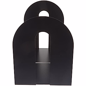 Officemate Heavy Duty 10" Bookends, Non-Skid Base, Black, Pair (93142)