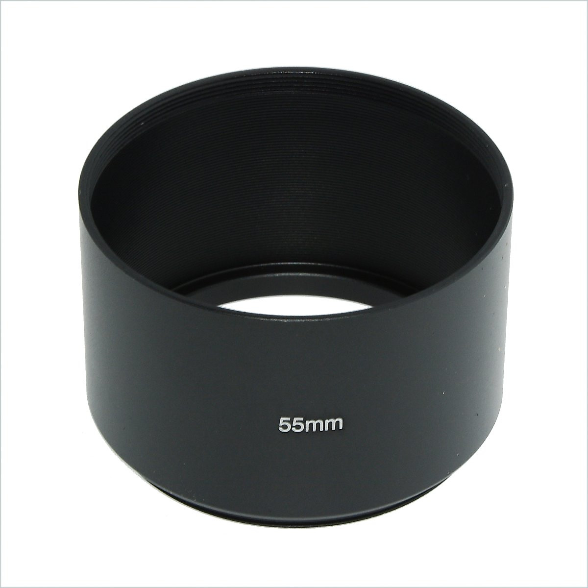 SIOTI 55mm Lens Hood, Matte Treatment Inside, Aluminum Material, Compatible with All Camera Lens S/C/N/F/O/P etc.(55mm)