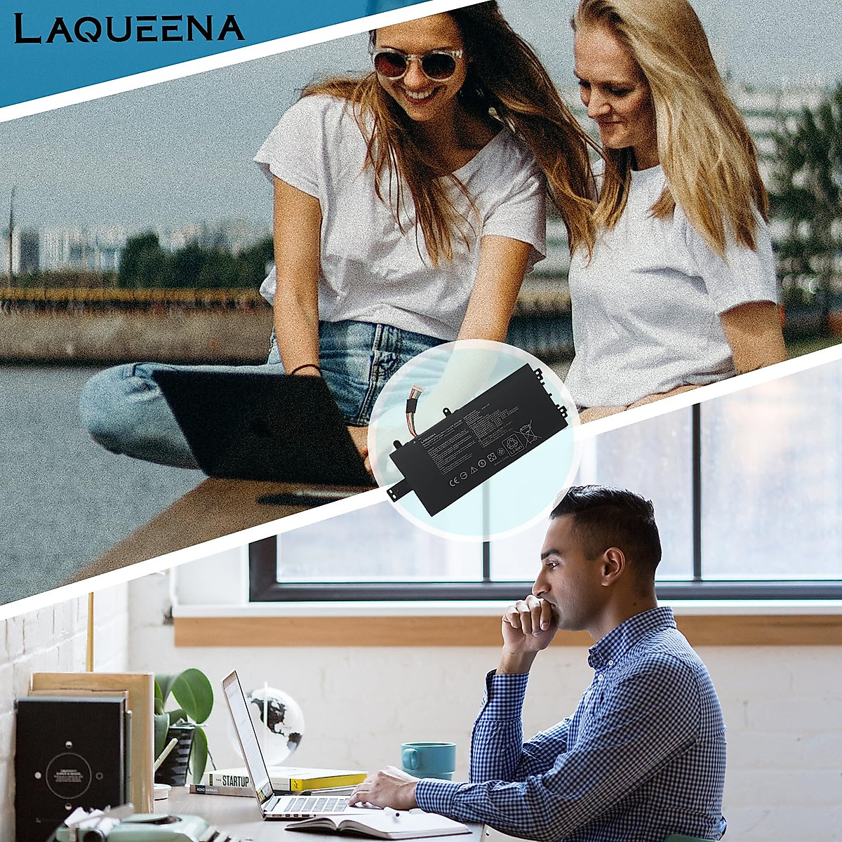 LAQUEENA C31N1522 Laptop Battery Compatible with ASUS Q553U N593UB N593UB-1A Series C31PMC6 0b200-01880000 11.4V 45Wh