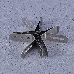 BESTONZON 4pcs Food Grade Stainless Steel Thermometer Holder/Probe Clip Holder,Works for Ambient Temperature Readings(4.5 x 4.5 x 1 cm/1.7" x 1.7" x 0.39")