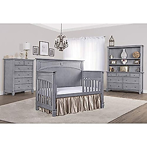 Evolur Santa Fe 5-in-1 Convertible Crib, Storm Grey