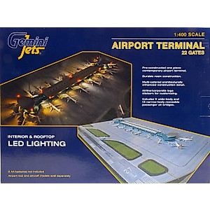 GJARPTC Airport Terminal Double ROTUNDA GEMGJARPTC 1:400 Gemini Jets Airport Terminal with 22 Gates (pre-Painted/pre-Built)