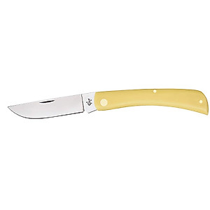 Case WR XX Pocket Knife Yellow Synthetic Sod Buster Item #038 - (3138 Cv) - Length Closed: 4 5/8 Inches