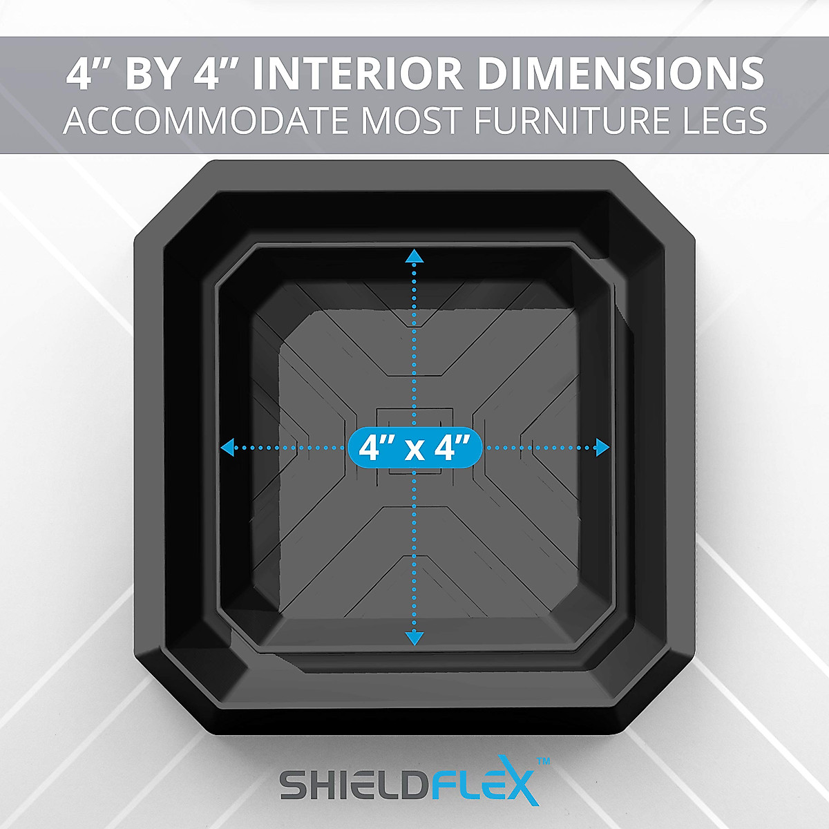 Bed Bug Trap — 12 Pack | TruGuard X Bed Bug Interceptors (Black) | Eco Friendly Bed Bug Traps for Bed Legs | Reliable Insect Detector, Interceptor, and Monitor for Pest Control and Treatment