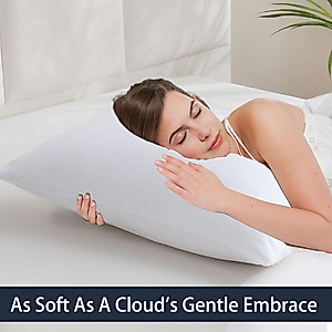 ZPECC Pillow Cases Standard Size 24 Pack - Bulk White Pillowcases with Envelope Closure, Pillow Covers for Home, Camping, Travel Essentials (24 Pack,20x26,White)