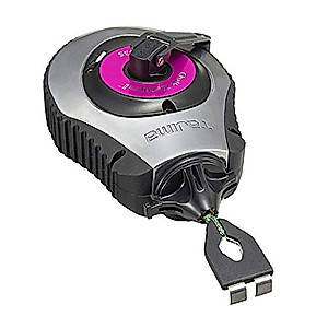 TAJIMA Chalk Line - Chalk-Rite Dura Chalk Box with 100ft Extreme Bold 1.8 mm Snap Line & Integrated Handle Release - CR503S