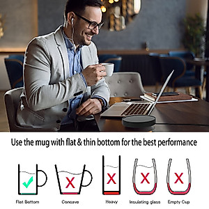 TASLB Coffee Cup Warmer, Coffee Warmer for Desk, Coffee Mug Warmer, Candle Warmer Plate with Auto Shut Off