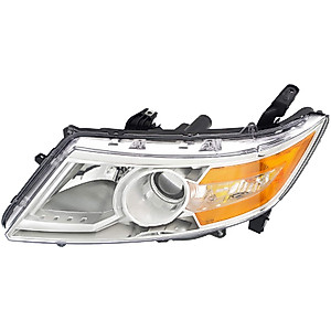 Evan Fischer Headlight Set of 2 Compatible With 2011-2013 Honda Odyssey OE comparable Halogen Direct Fit Driver and Passenger Side