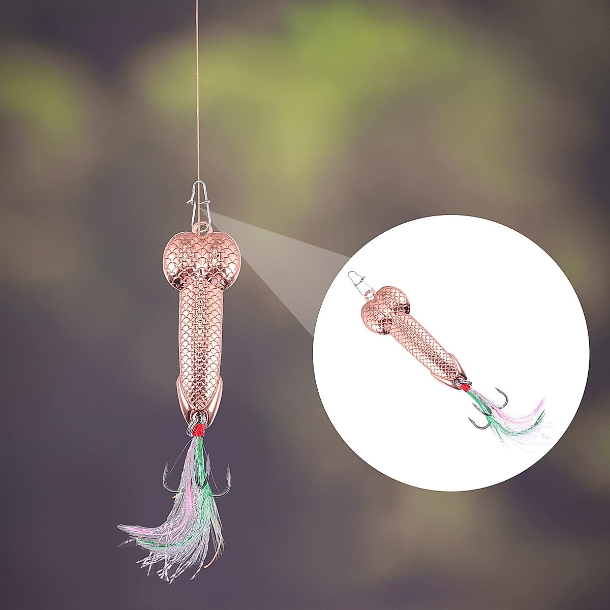 NUOBESTY Fishing Tackle 1 Pc Simulation Metal Fishing Bait Lifelike Lures Fishing Bait with Hooks Artificial Water Lures Fishing Tool Bait Treble Hook Swimbaits Hook Freshwater Zinc Alloy