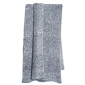 Barefoot Dreams CozyChic® Heathered Throw Slate Blue/White One Size
