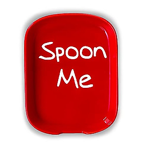 Lareina Ceramic Spoon Rest For Stove Top - Spoon Holder For Kitchen Counter Top, Heat-Resistant Cooking Utensil Rest, Cute Spoon Rest, Modern Farmhouse Kitchen Decor, Red