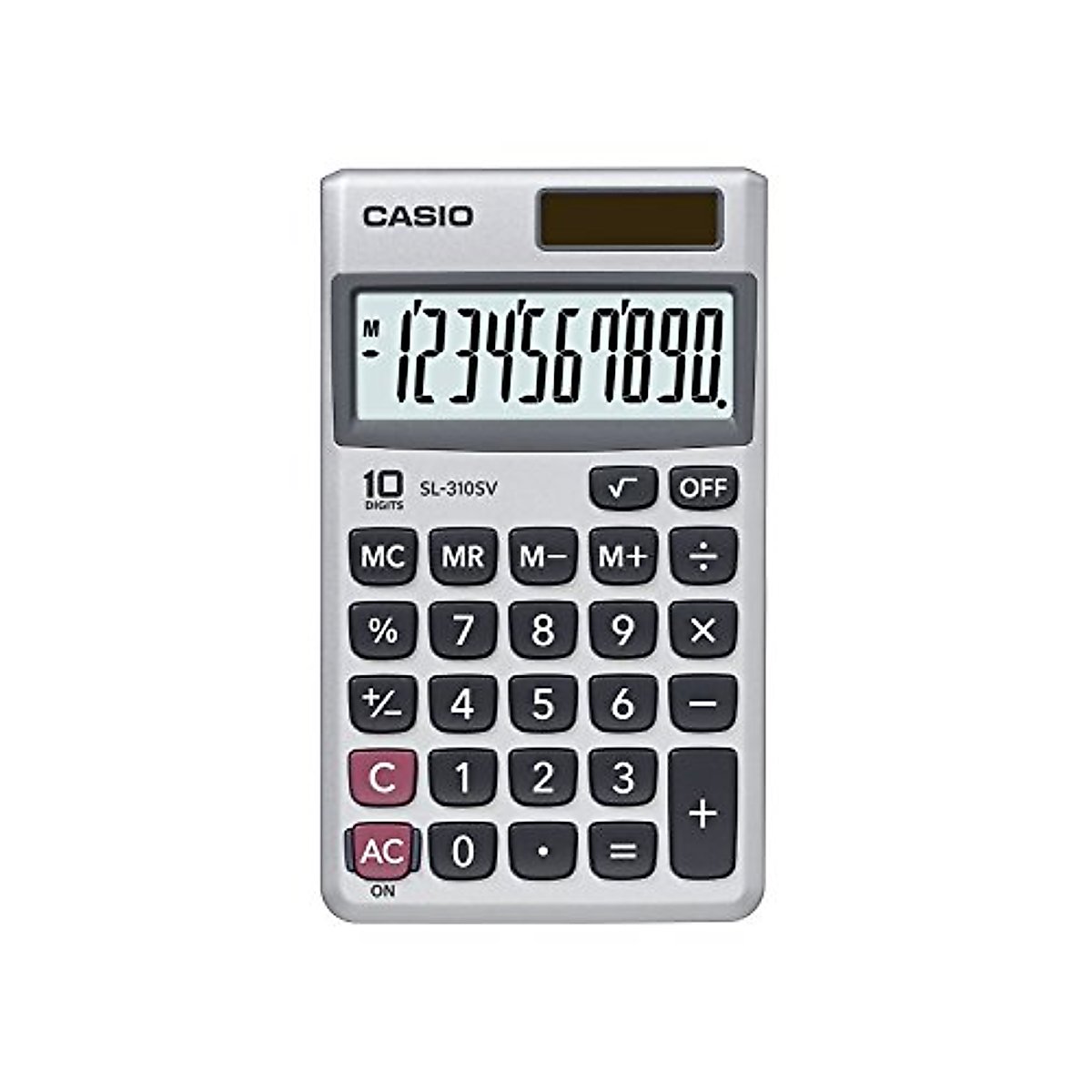 Casio SL-310SV, Sloar Powered Standard Function Calculator