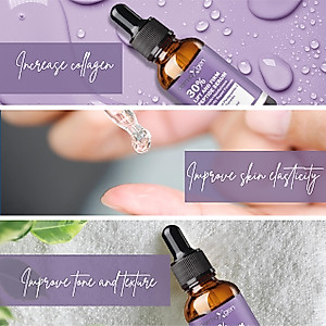 Lift And Firm - 30% Peptide Serum, Matrixyl 3000, Vitamin C & E + Hyaluronic Acid + Aloe Vera, Lifts, Firms & Tightens Skin + Pure Organic Anti-aging Serum (2 Fl Oz)