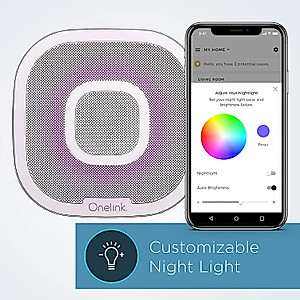 First Alert Onelink Safe & Sound - Smart Hardwired Smoke + Carbon Monoxide Alarm and Premium Home Speaker with Amazon Alexa