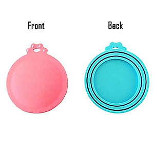 DYBEN Pet Can Covers/Dog Cat Food Can Lids/5 Pack/Universal BPA Free/Silicone Pet Food Can Lids Covers/Fits Most Standard Size Dog and Cat Can Tops for Pet Food Storage