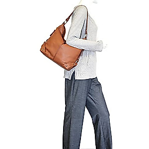 Nino Bossi Handbags Moda Milano Hobo (Cognac)