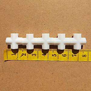 Magnetic Stirrer Stir Bar PTFE Magnetic Mixer Stir Bars Cross Shape (8X15mm, 5PCS)