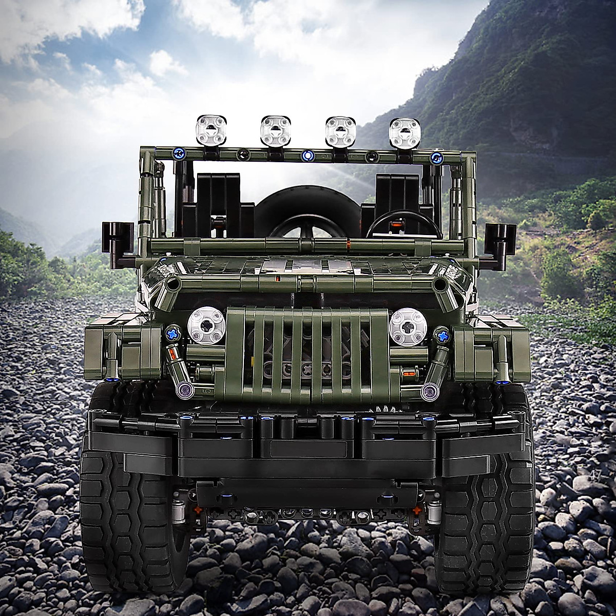 Mould King 13124 Off-Road Vehicle Building Kits, MOC Building Blocks Set Model to Build, Gift Toy for Kids Age 8+ /Adult Collections Enthusiasts(2096 Pieces, Static Versionl)