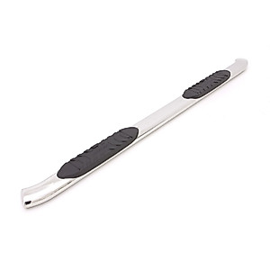 Lund 23795007 Polished Stainless Steel 5" Oval Curved Nerf Bars for 2007-2018 Toyota Tundra CrewMax Cab, Silver, Large