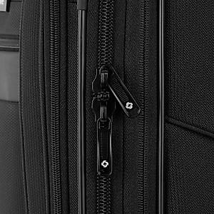 Samsonite Ascella 3.0 Softside Expandable Luggage, Black, Large Exp Spinner