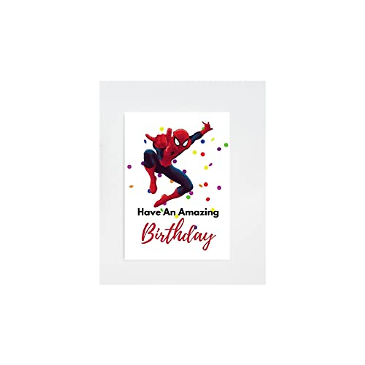 Have An Amazing Birthday, Spiderman" Inspired Birthday Card, 7x5 inch Card with Envelope.