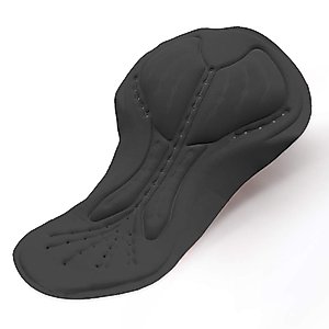 WOSAWE DIY 3D Chamois Pad Silicone Foam for Cycling Extreme Sports, Black