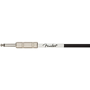 Fender Original Series 18.6-Foot Angled Instrument Cable for Electric Guitar, Bass Guitar, Electric Mandolin and Pro Audio, Black - 1 Pack