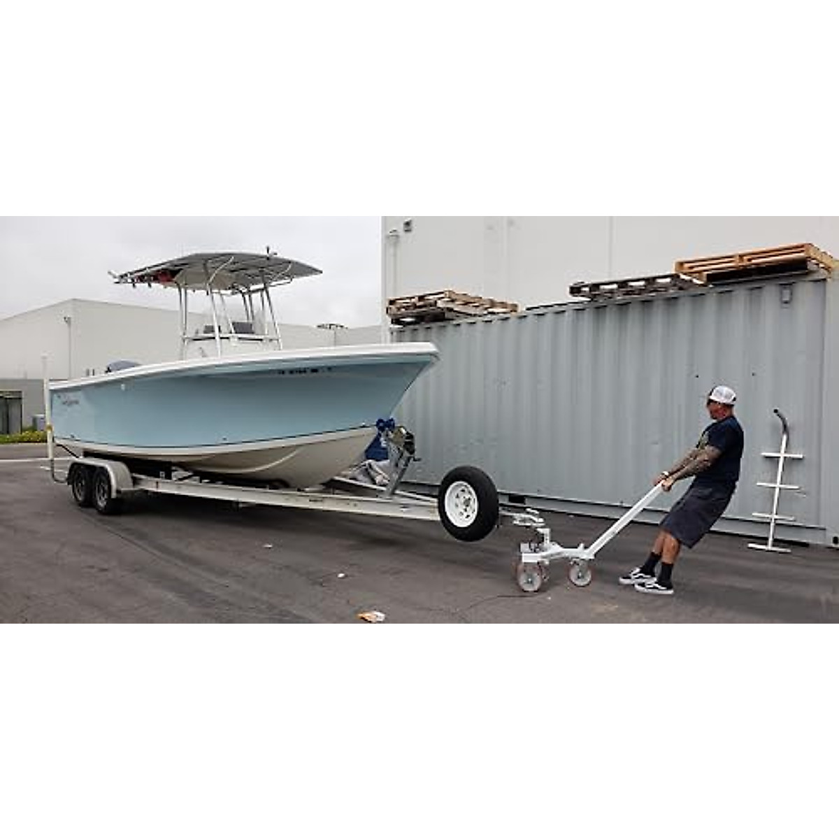 Trailer Tug - 3,500lb Tongue Weight Trailer Mover for RV Boat Motorcycle Jetski- World's Greatest Trailer Dolly