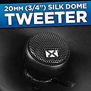 NVX NSP35 140W Peak (70W) RMS 3.5” N-Series 2-Way Coaxial Speakers with 3/4” Silk Dome Tweeters (Pair)