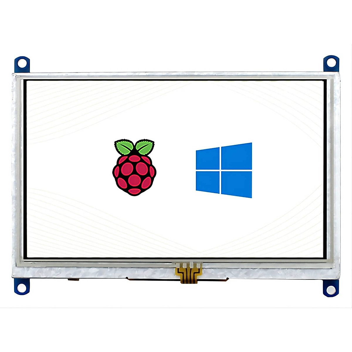 waveshare 5" 800×480 Resistive Touch Screen LCD TFT Monitor for Raspberry Pi 4B/3B+/3B/2B/A+/Zero/Zero W/WH, PC Windows 10/8.1/8/7, Driver Free