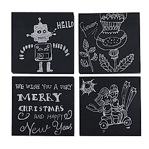 Eagle Black Sticky Notes, 3 X 3-Inches, 100 Sheets per Pad, 4 Pads (Black)