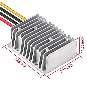 Cllena DC/DC Voltage Converter Regulator DC 24V Step-Down to 12V 40A 480W Buck Transformer Waterproof