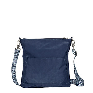 The Sak Lucia Crossbody in Eco Twill, Convertible Purse with Adjustable Strap, Dark Blue