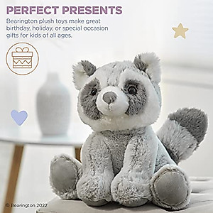 Bearington Ringo Plush Raccoon Stuffed Animal, 10.5 Inch