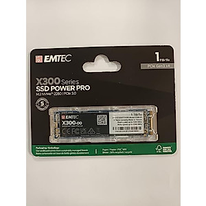 Emtec X300 Power Pro 1TB M.2 2280 PCIe Gen 3.0 x4 Internal Solid State Drive (SSD) - ECSSD1TX300