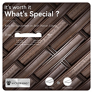 GREEN PARTY 7 Pieces Wicker Patio Furniture Set with 56" Fire Pit Table, All-Weather Outdoor Rattan Patio Half-Moon Curved Sectional Sofa Conversation Set for Garden, Backyard