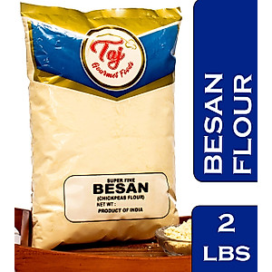 TAJ Premium Indian Besan Flour (Chick Pea, Gram Flour), (2-Pounds)