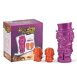 Geeki Tikis Willy Wonka And The Chocolate Factory Mug Set | Ceramic Tiki Cups