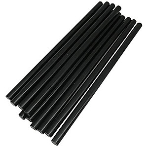 TrendBox Pack of 20 Black 7mmx200mm - Hot Melt Glue Sticks Strips Melting Adhesive for Handmade Craft DIY Home Office Project Craftwork Fix & Repairs