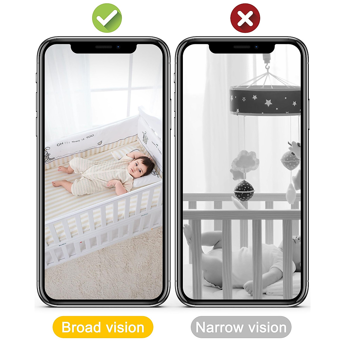 Eadaiylon Monitor Floor Stand Holder for Baby Monitors, Secure Baby Monitor Mount and Adjustable Height, Compatible with Infant Optics DXR-8 Pro